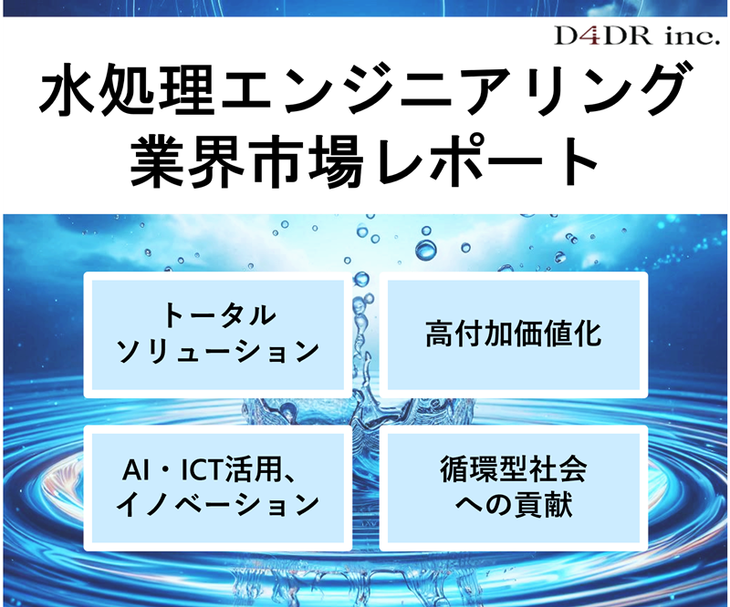 水処理エンジニアリング業界の市場トレンドと主要企業の取り組み | D4DR株式会社